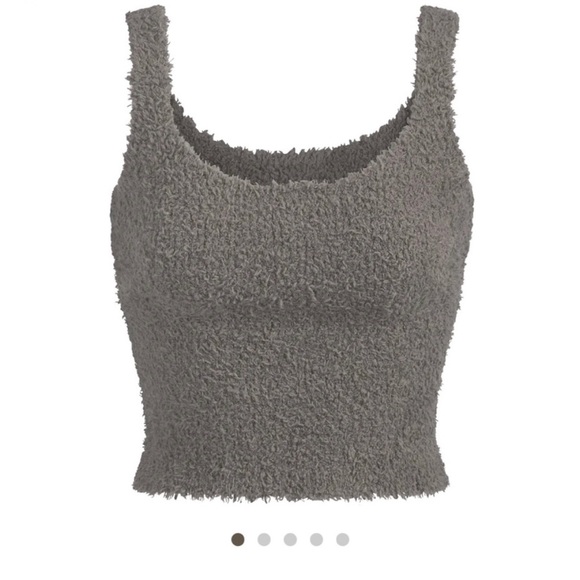 SKIMS | Tops | Skims Cozy Knit Tank In Smoke Grey | Poshmark